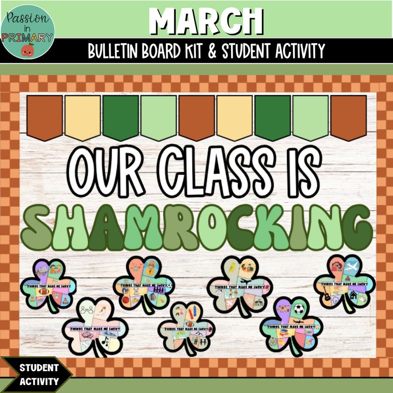 Shamrock Bulletin Board | March Bulletin Board | St. Patrick's ...