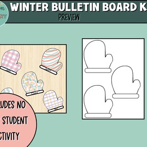 Winter Bulletin Board | Classroom Decor | Winter Bulletin Board Kit - Etsy