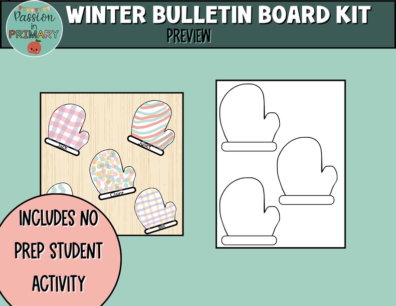 Winter Bulletin Board | Classroom Decor | Winter Bulletin Board Kit - Etsy