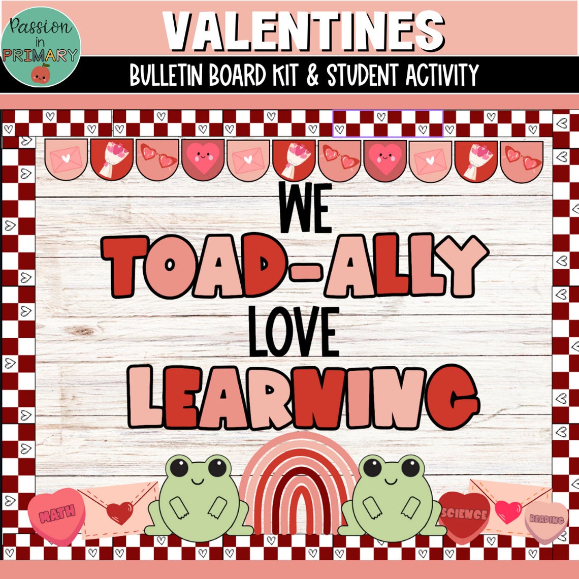 Valentines Bulletin Board | February Bulletin Board Kit | Classroom ...