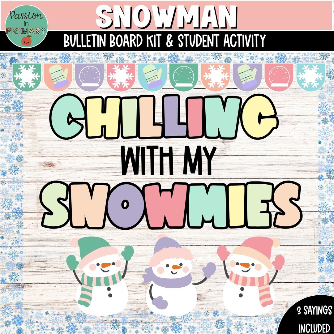Winter/january Bulletin Board | Snowman Bulletin | Classroom Decor ...