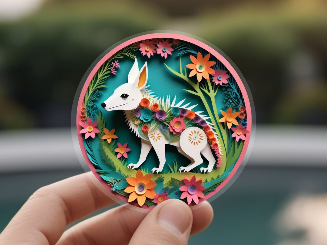 Chupacabra Cute Cryptid Sticker: Vinyl Papercut Style Decal, Folklore ...