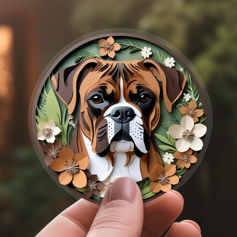 Boxer Sticker - Etsy
