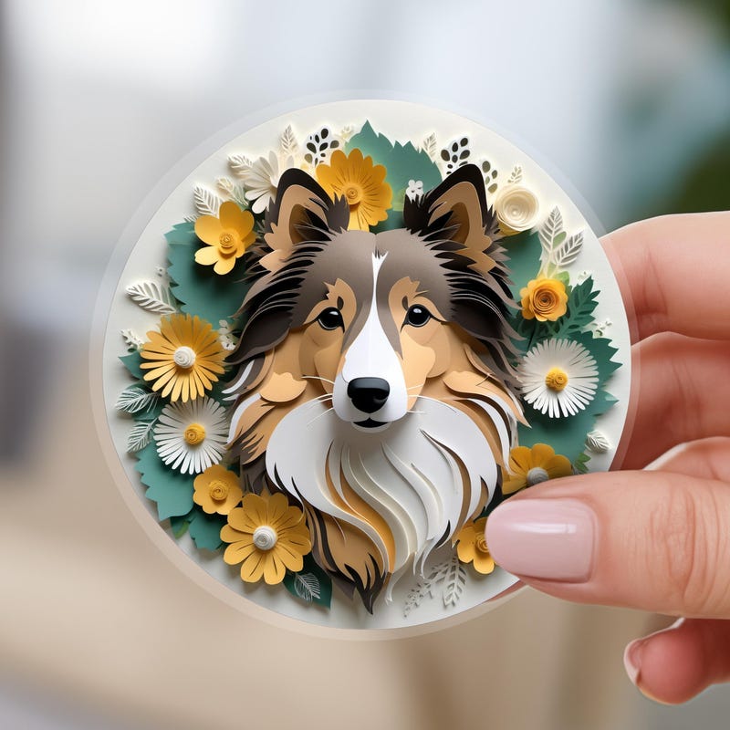 Sheltie Stickers - Etsy