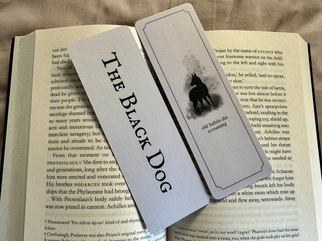 The Black Dog Bookmark TTPD Taylor Swift the Tortured Poets Department ...