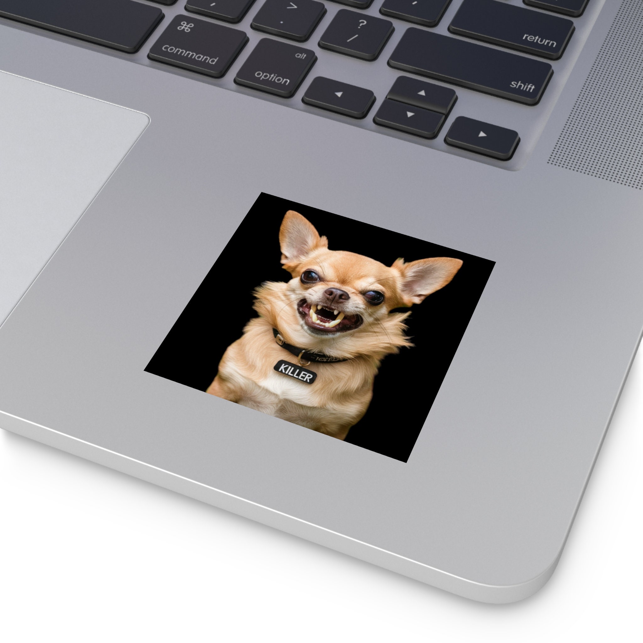 Angry Chihuahua Sticker, Cute Funny Dog Face Vinyl Decal, Chihuahua Mom ...