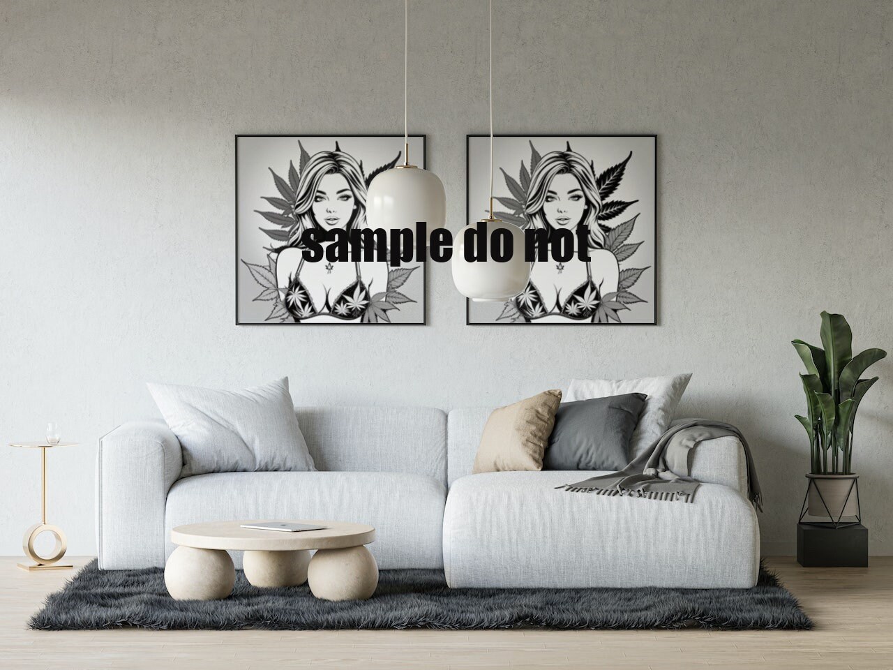 Printable 300 DPI Pretty Cannabis Girl Pic, Different Sizes JPG & PNG ...