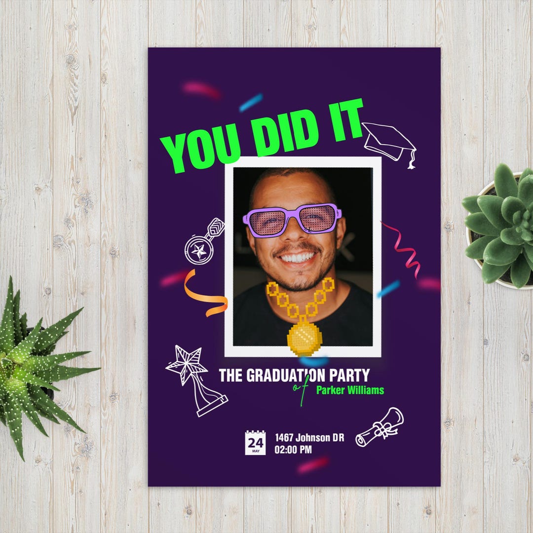 Custom Graduation Invitation Card - Etsy