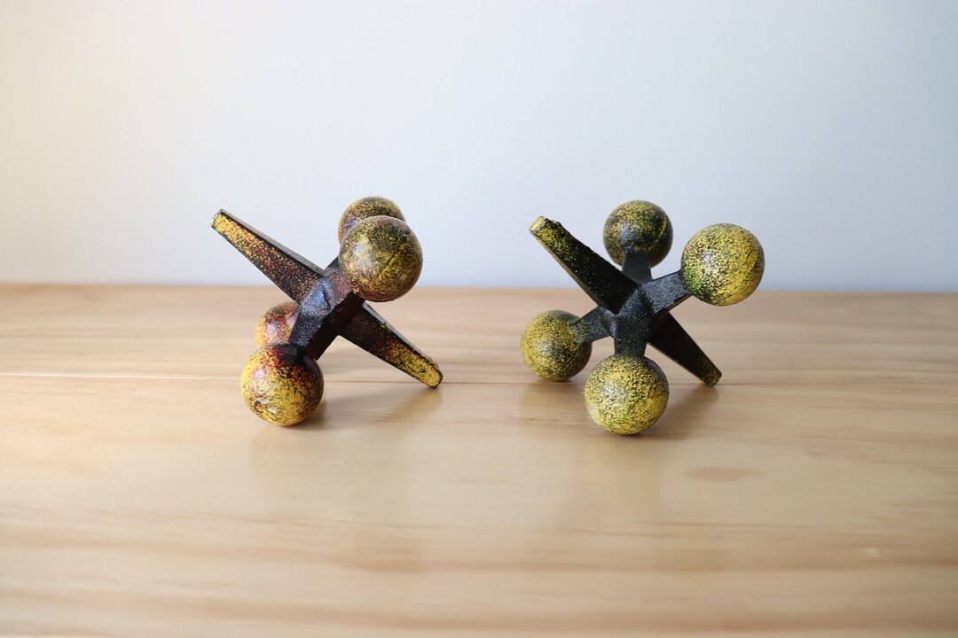 Vintage Cast Iron Jack Door Stop Bookends - Etsy