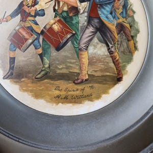 Vintage Historic the Great American Revolution 1776 Pewter Plate - the ...