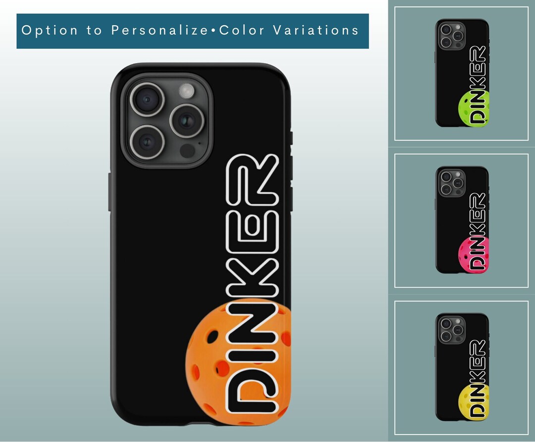 Personalize Dinker Protective Phone Case, Iphone, Galaxy, Pixel ...