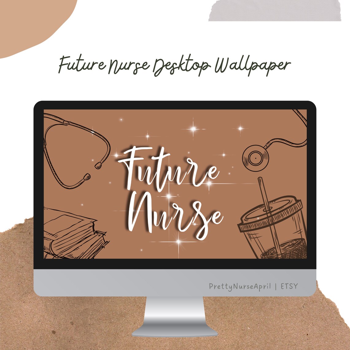 Future Nurse Wallpaper | Minimalist | Neutral | Desktop & Laptop ...