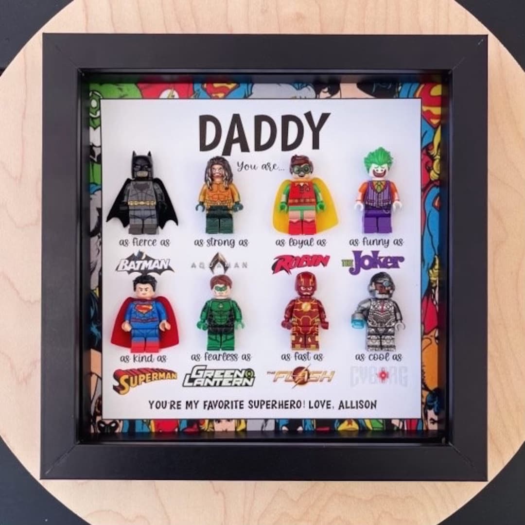 Father's Day Frame, Superhero Dad Gift, Best Father's Day Present, Dad ...