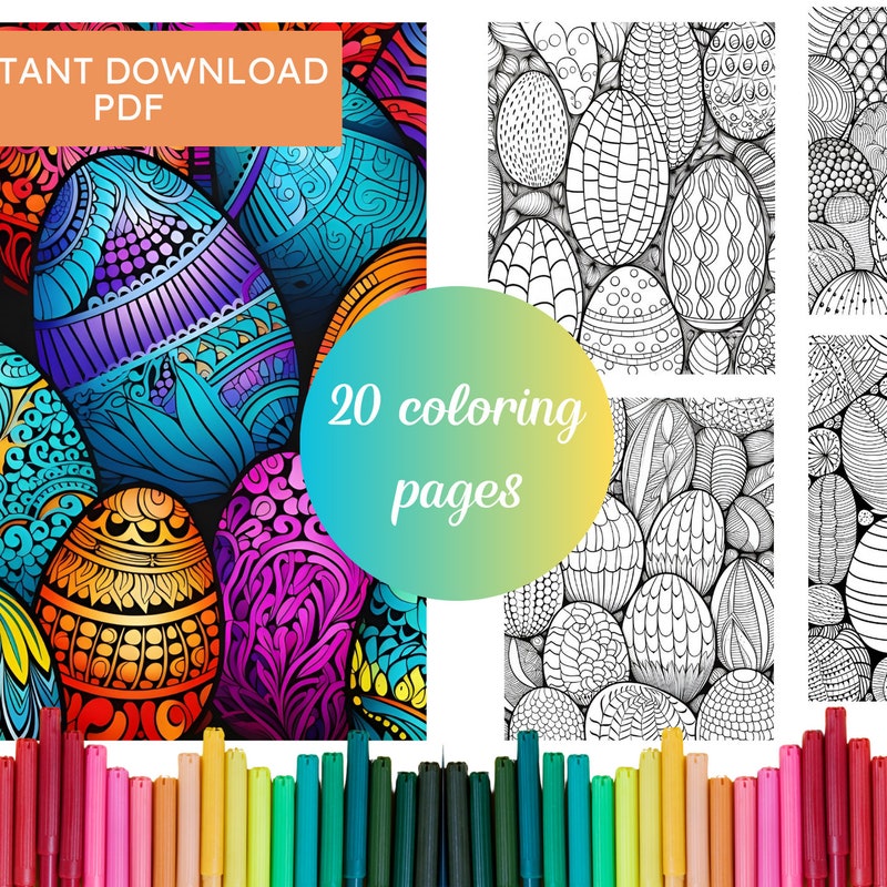 Easter Zentangle - Etsy