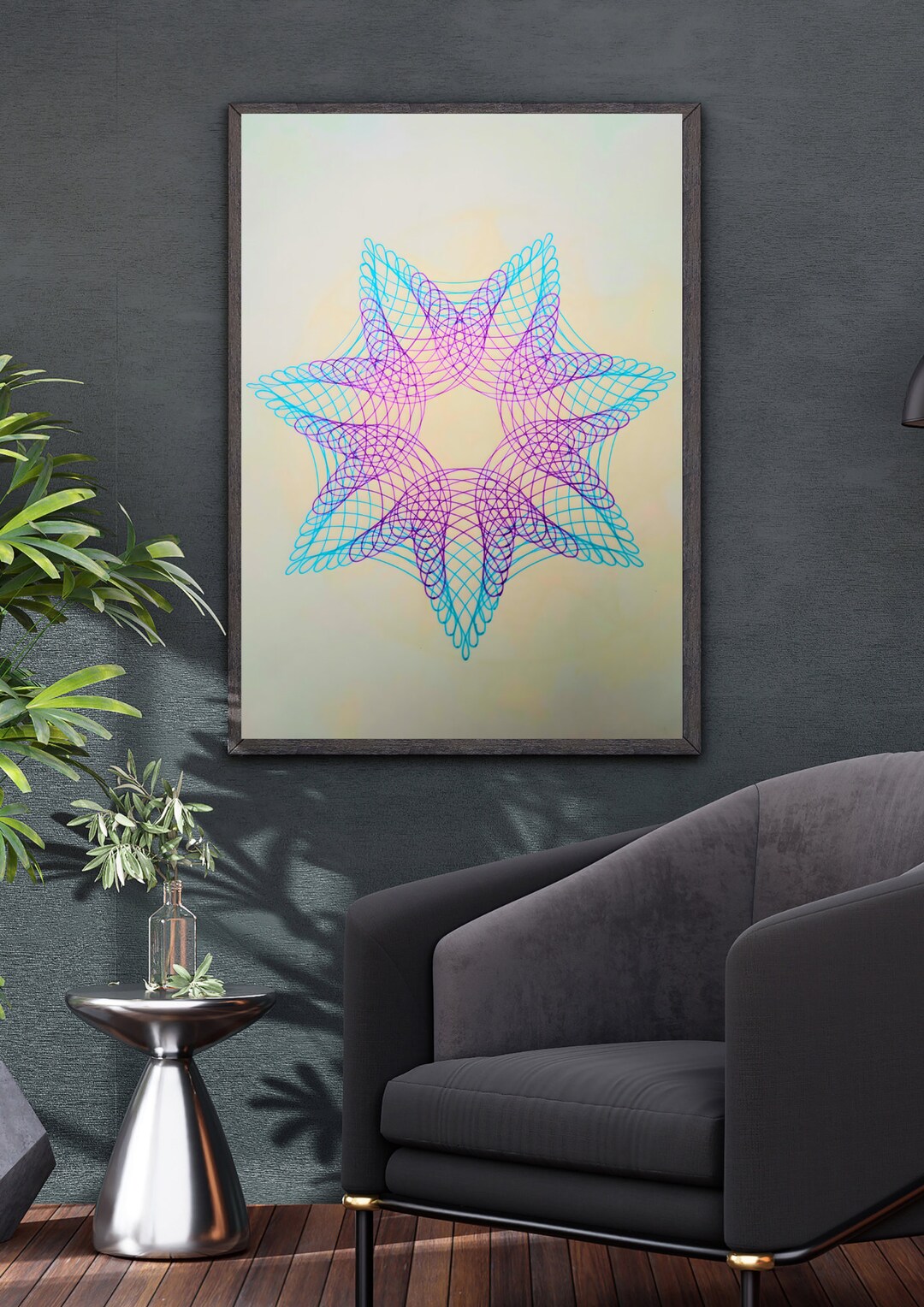 Amazing Spirograph Art - Handdrawn Design - Digital Download - Size DIN ...