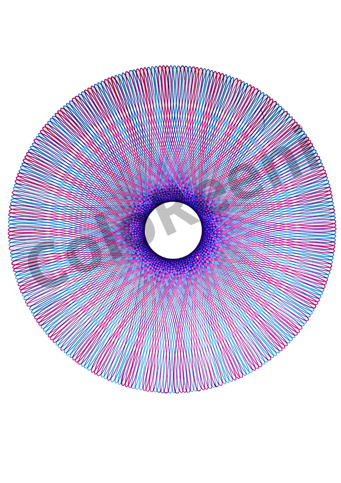 Giant Spirograph Art - Handdrawn Design - Digital Download - Size DIN ...