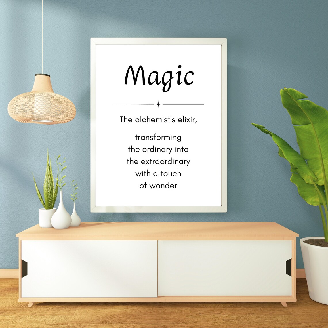 Magic Definition Black and White Wall Art Printable Wall Art Décor With ...