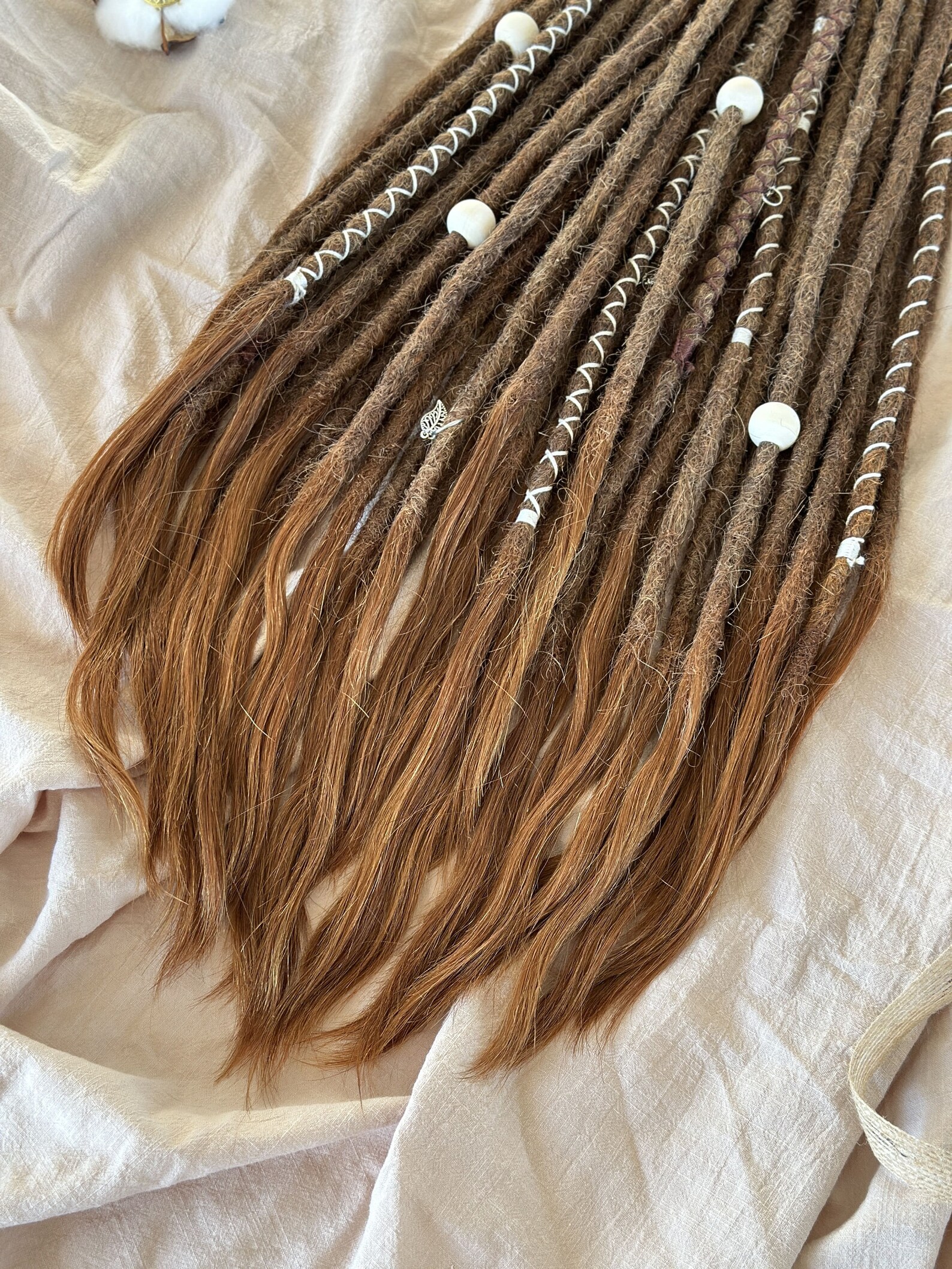 Brunette Dreadlocks Extensions Human Hair Single Ended and Double Ended ...