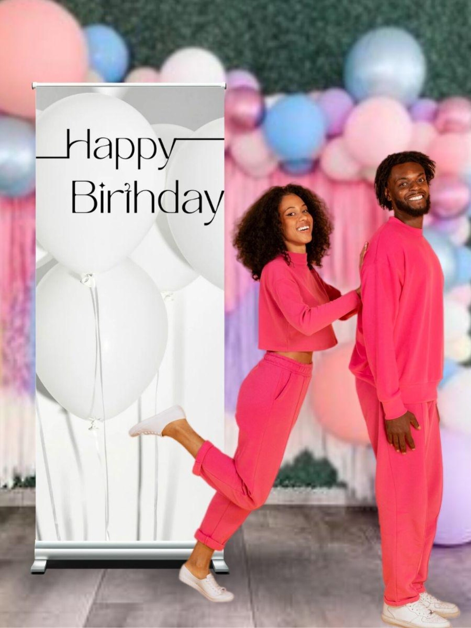 Custom Birthday Retractable Banner - Personalized Birthday Party ...