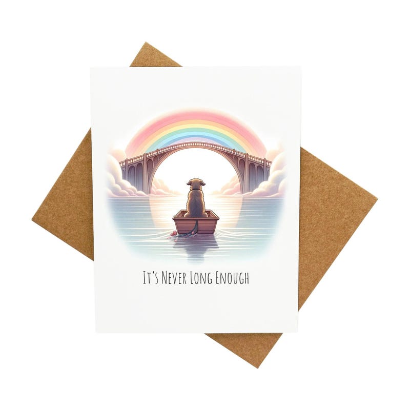 Rainbow Bridge Card - Etsy