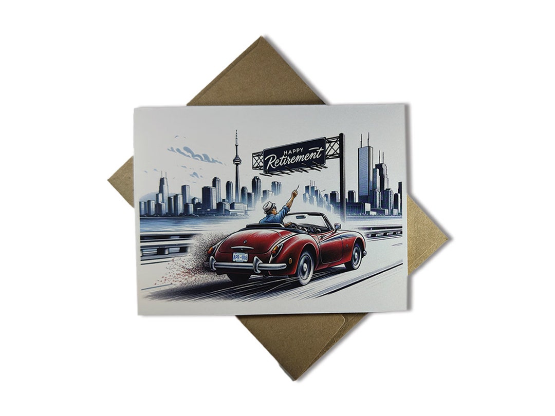 Retirement Card [caption: Happy Retirement!] - Comes With Envelope - Etsy