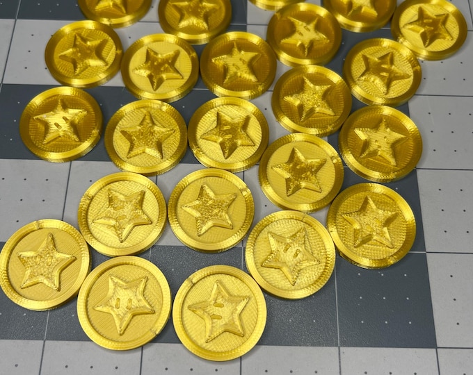 Super Mario Gold Coin Labels - Etsy