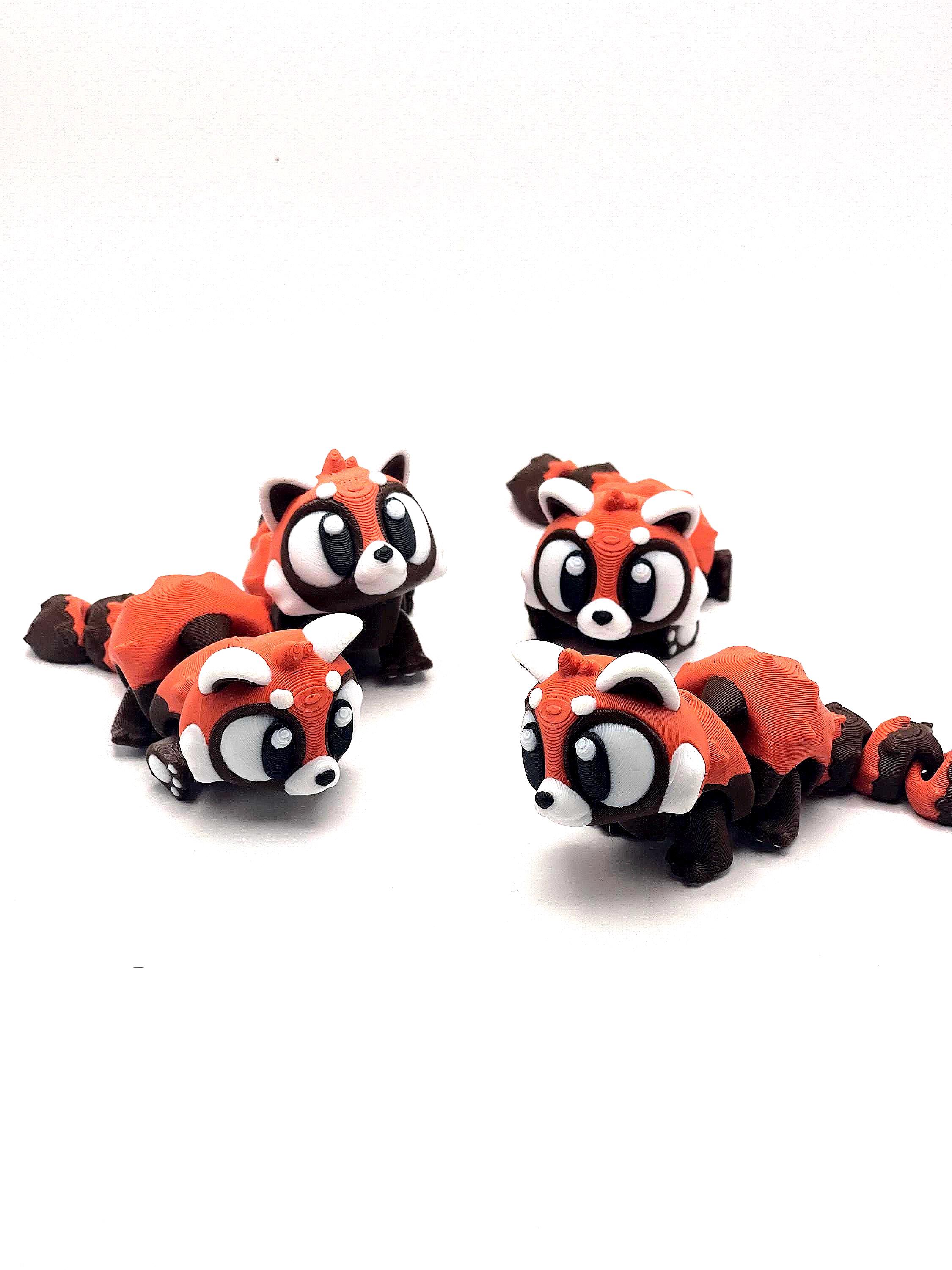 3D Printed Flexi Red Panda: Articulating Fidget Toy - Etsy