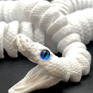Articulated Leucistic Ball Python: 3D Printed Fidget Toy - Etsy