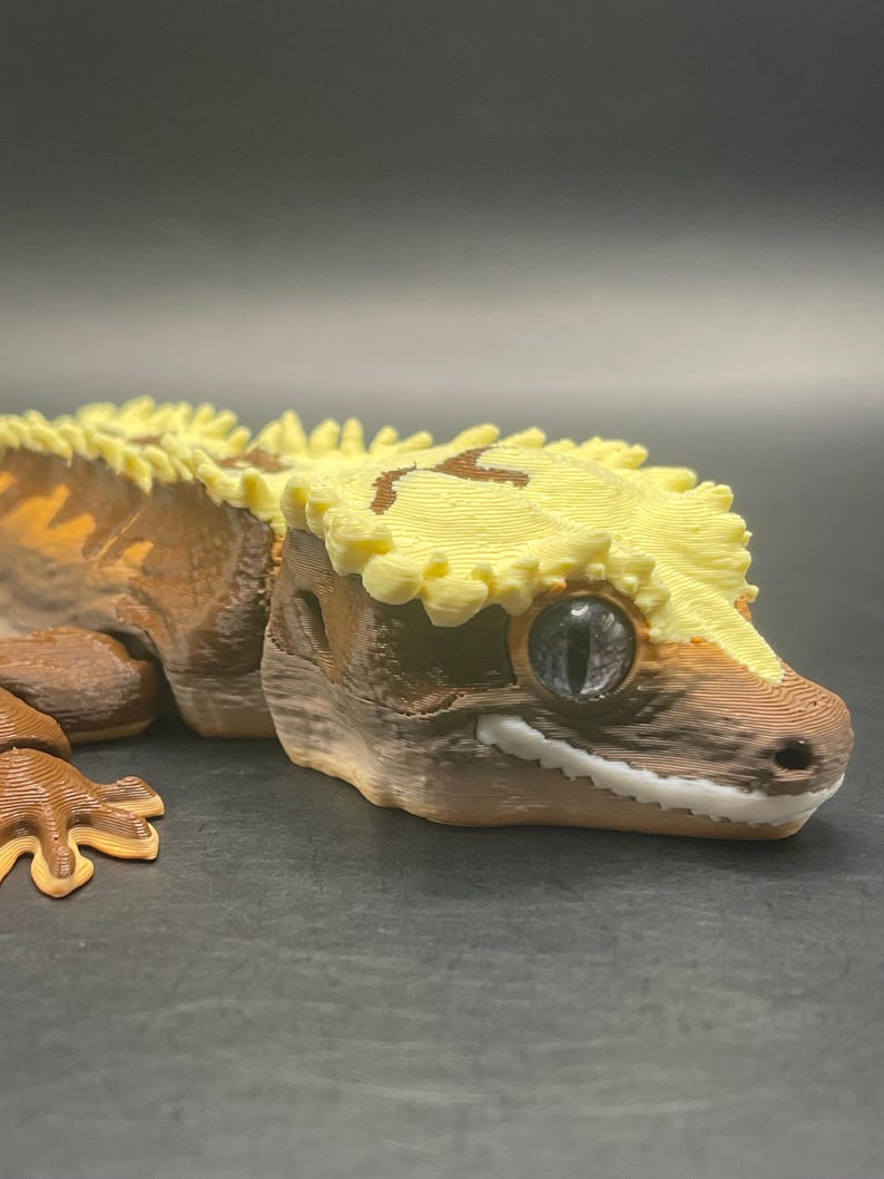 3D Printed Crested Gecko Articulating - Etsy