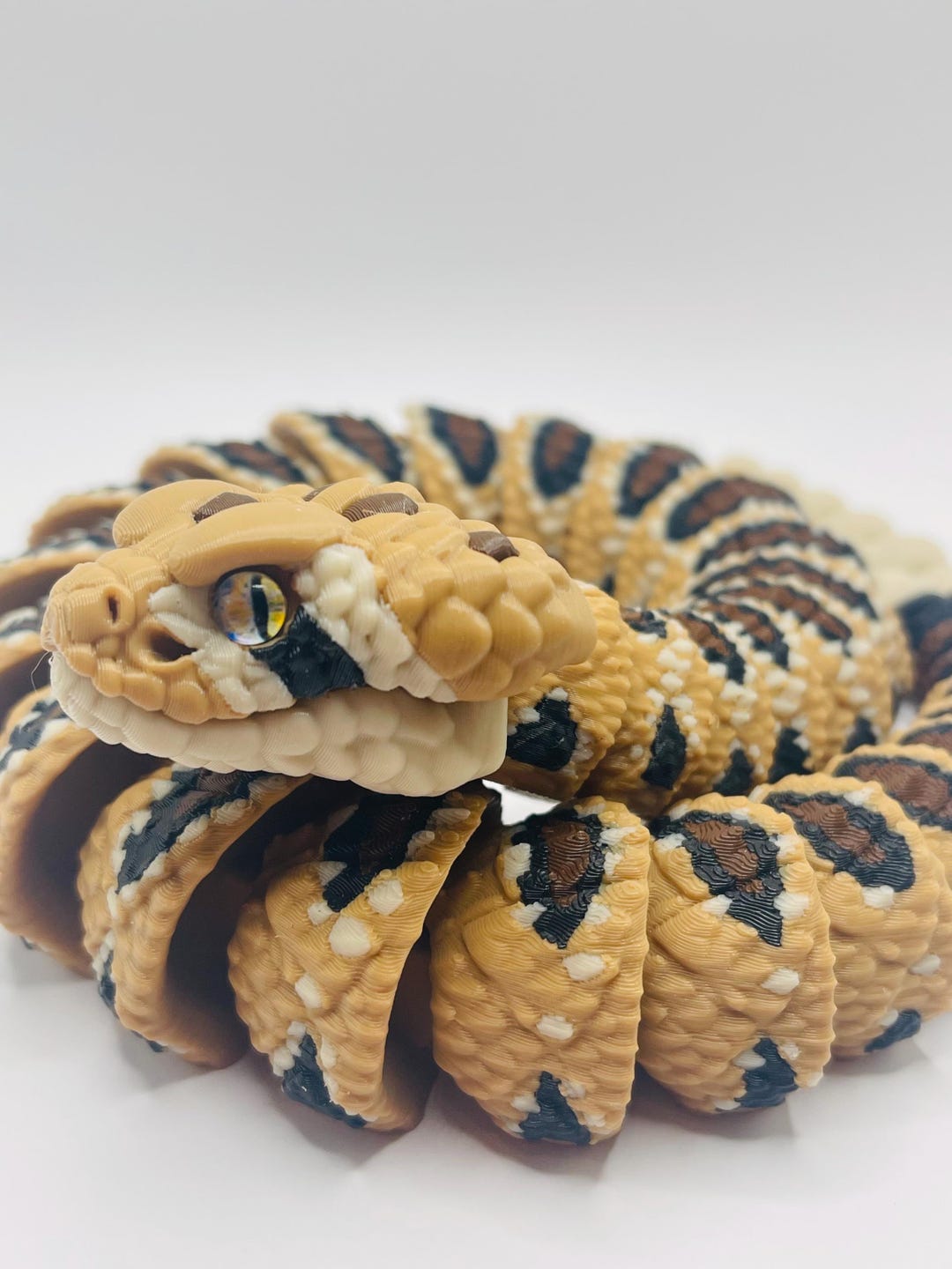Articulating 3D Printed Diamondback Rattlesnake: Realistic Flexible ...