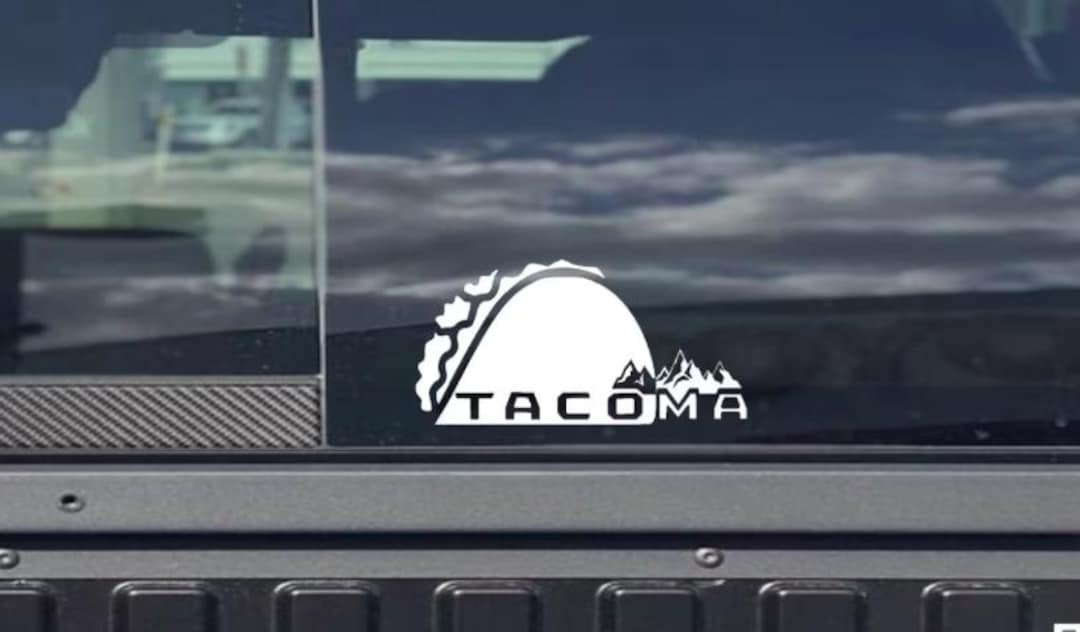 Taco Tacoma Vinyl Decals CAR/TRUCK/SUV Window and Bumper Sticker Tacoma ...