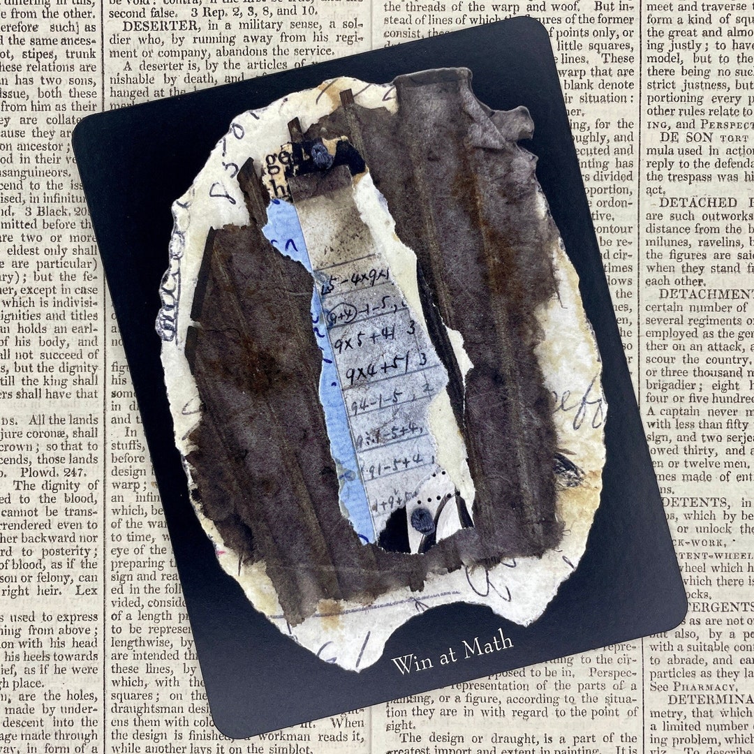 Magic Charm Postcard Win at Math Postcard Talisman Inspirational Art ...