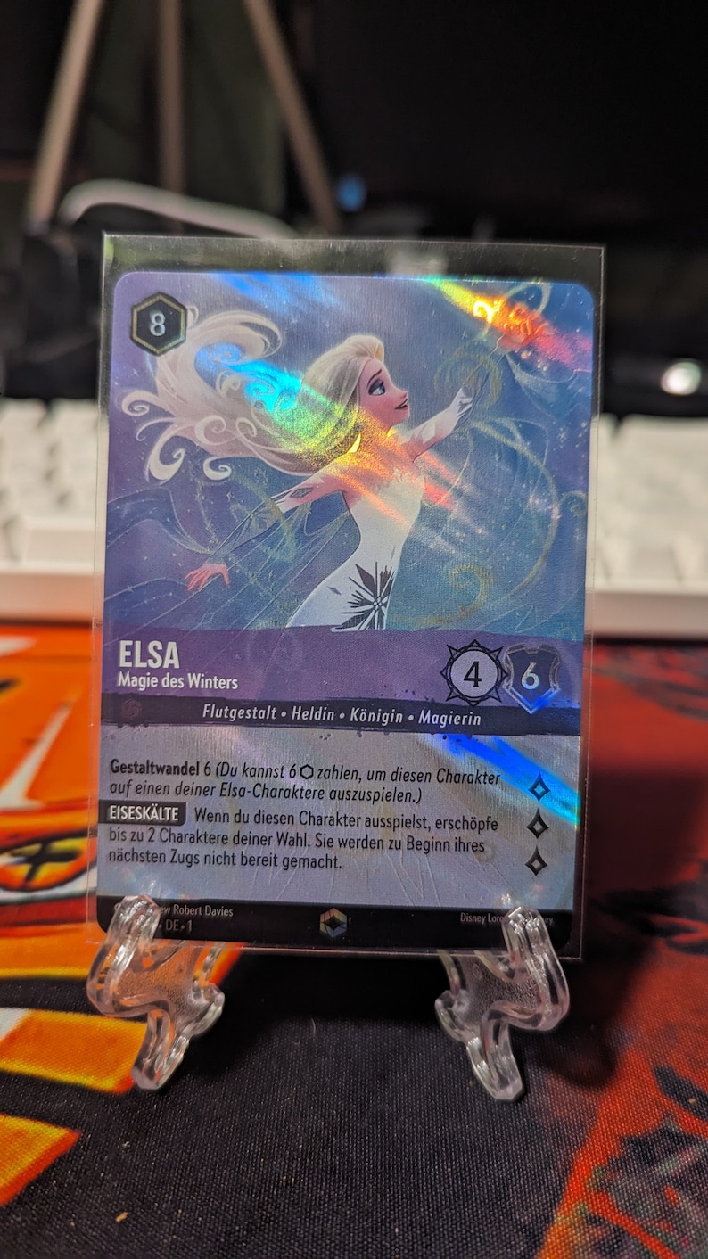Disney's Lorcana Elsa Magic of Winter 207/204 FOIL Enchanted German ...