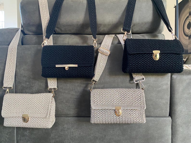 Crochet Pattern for Bag With Macramé Yarn. - Etsy