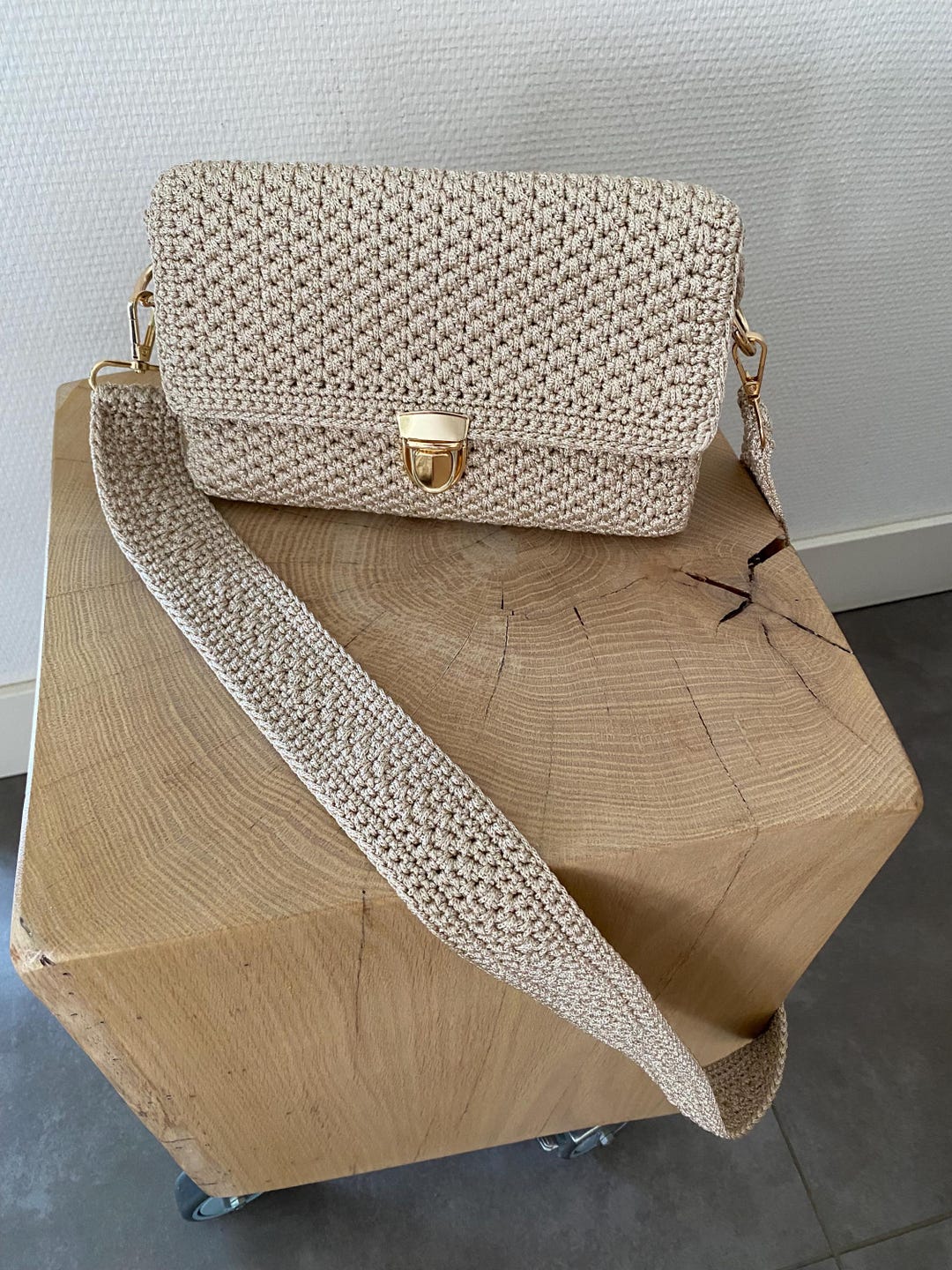 Crochet Pattern for Bag With Macramé Yarn. - Etsy