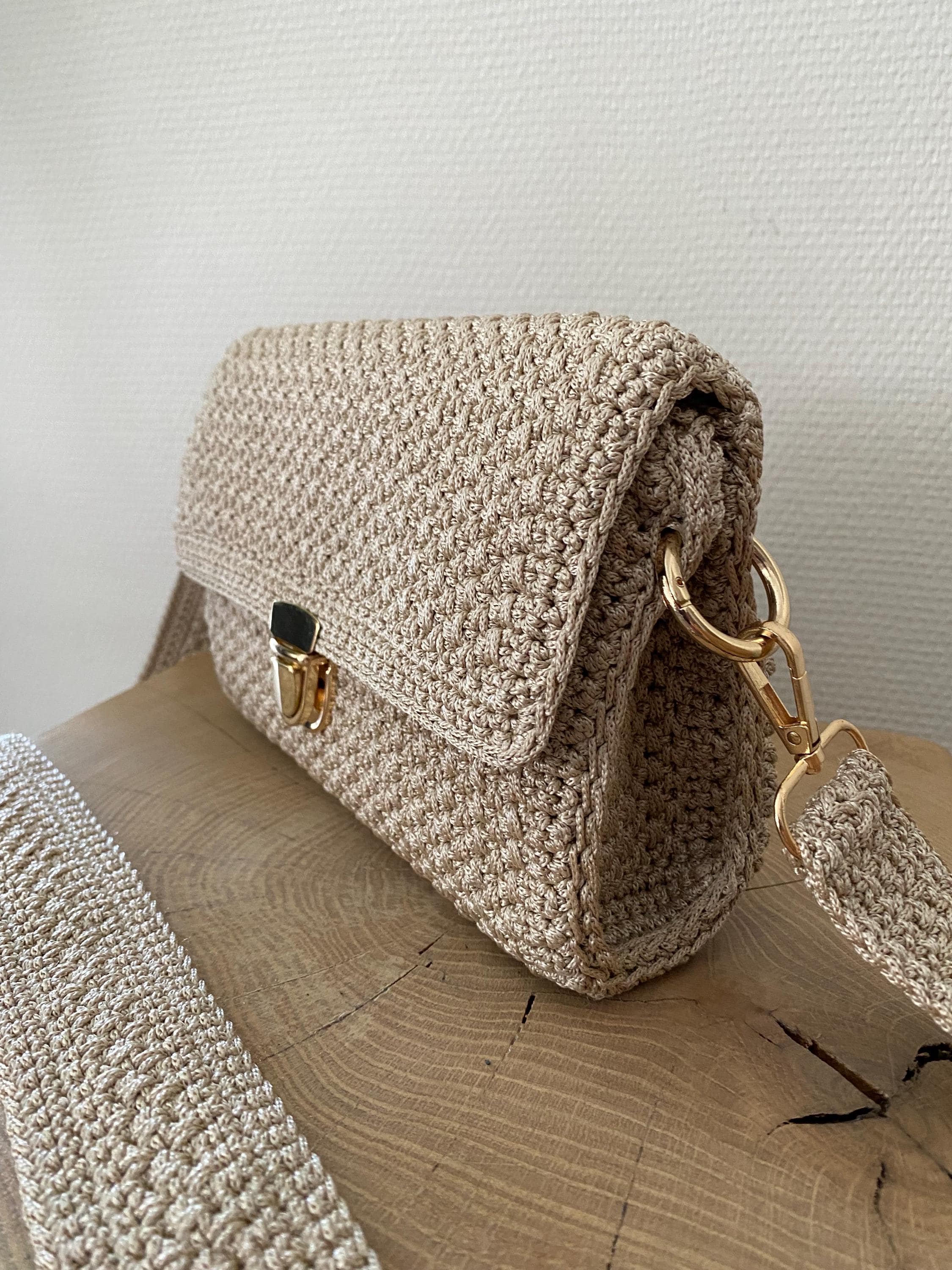 Crochet Pattern for Bag With Macramé Yarn. - Etsy