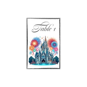 Fairytale Wedding Castle Table Numbers, Castle Table Decor, Cinderella ...
