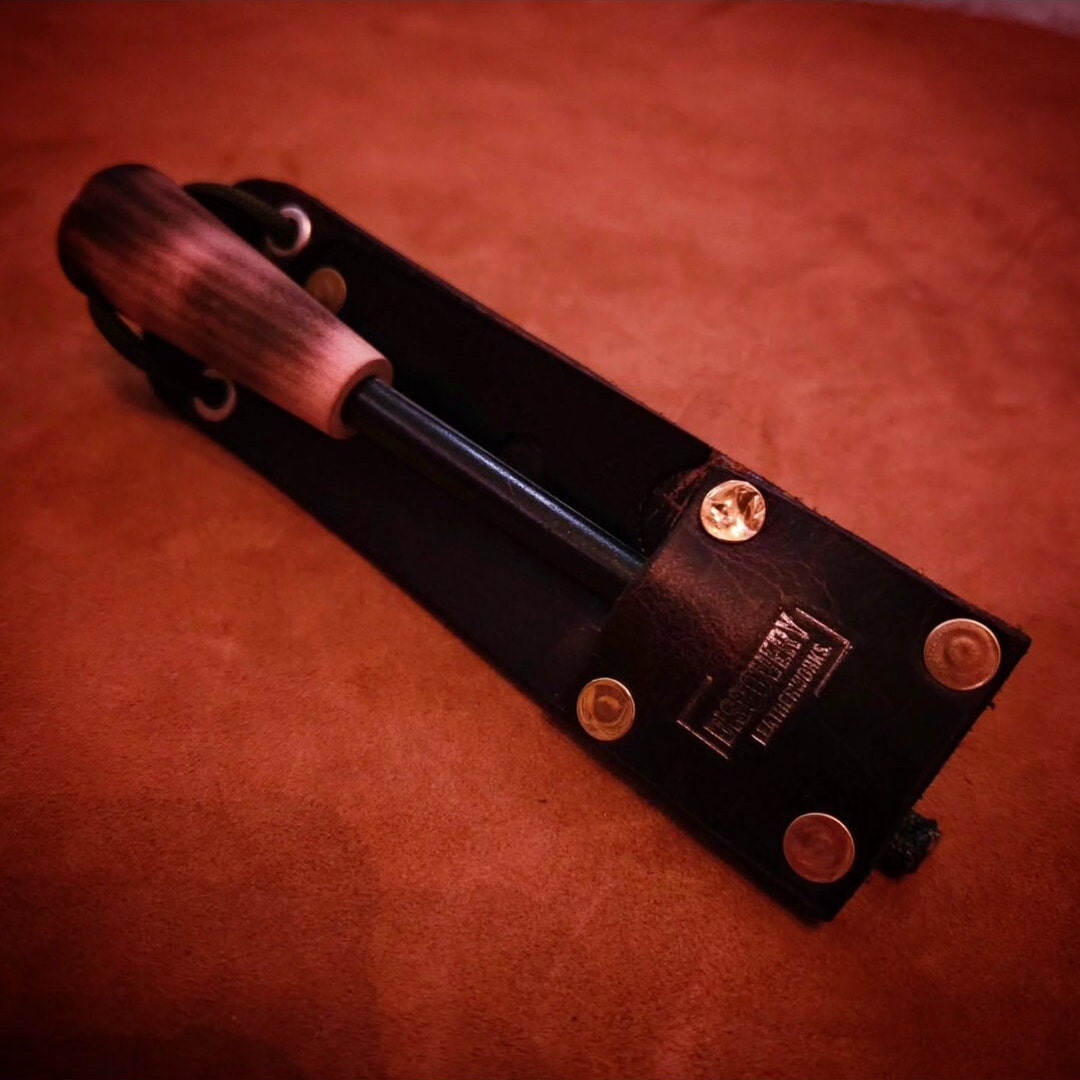 Handmade Survival Flint and Steel Belt Kit. - Etsy