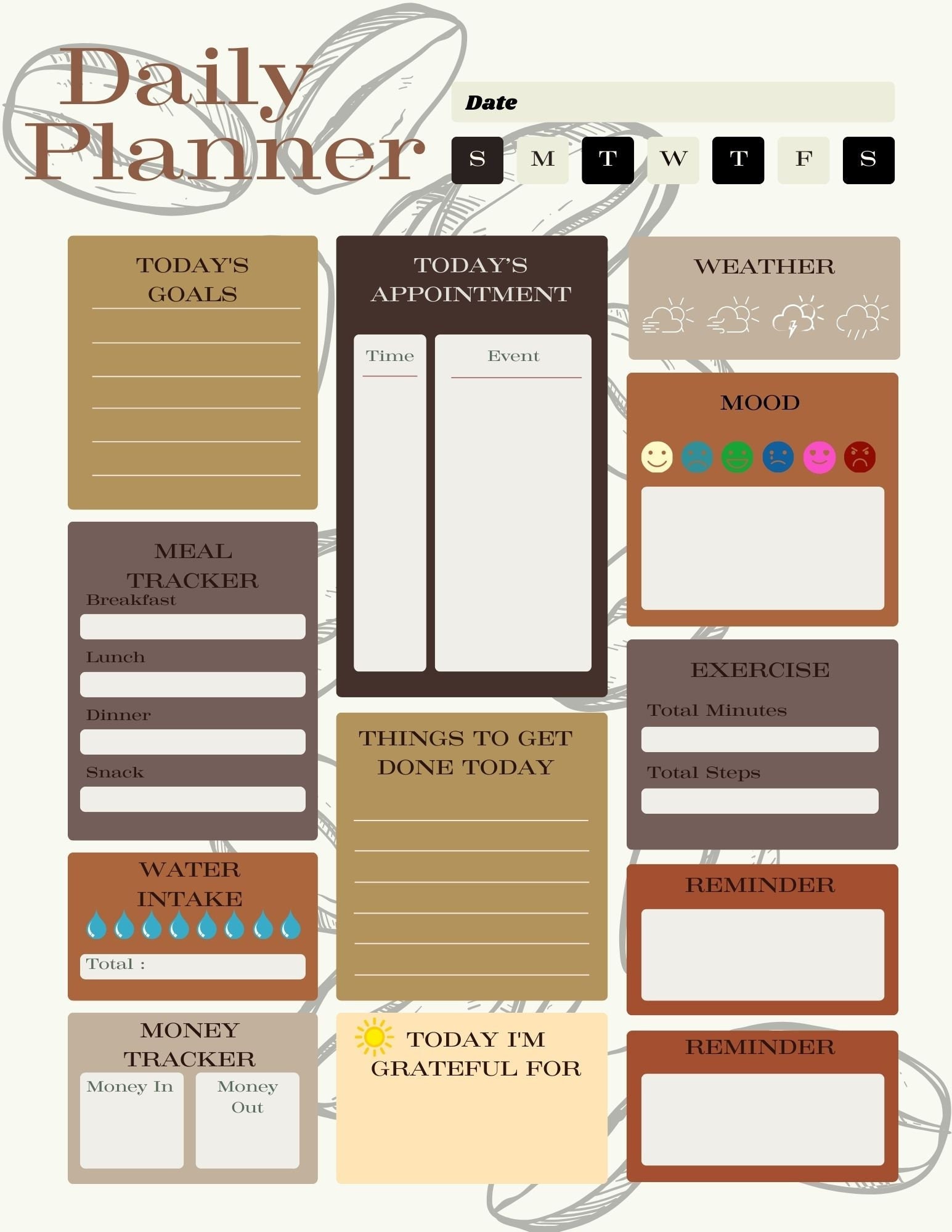 Daily Morning Coffee Planner - Etsy