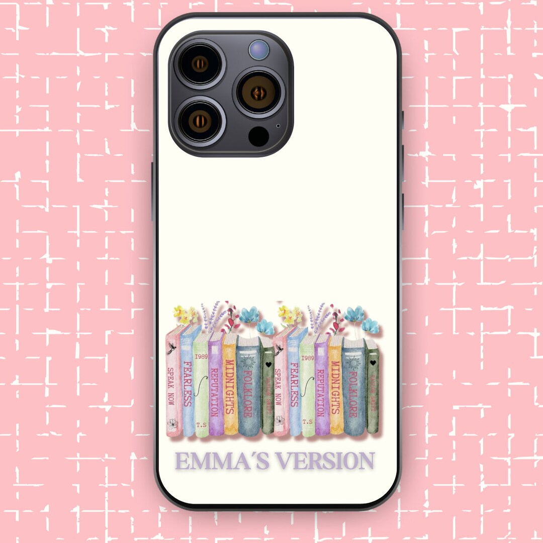 Personalised Taylor Swift Inspired Phone Case Pink Cream Books Albums Artwork Reputation 1989 ...