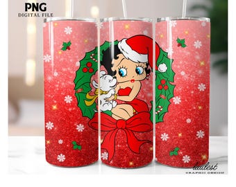 Elegant Betty Boop 20oz Tumbler Wrap PNG – Instant Download, High ...