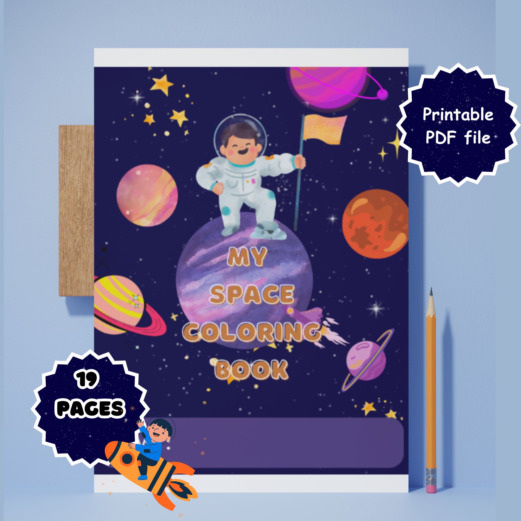 Space Coloring Book Pages Printable Outer Space Coloring Pages for Kids ...