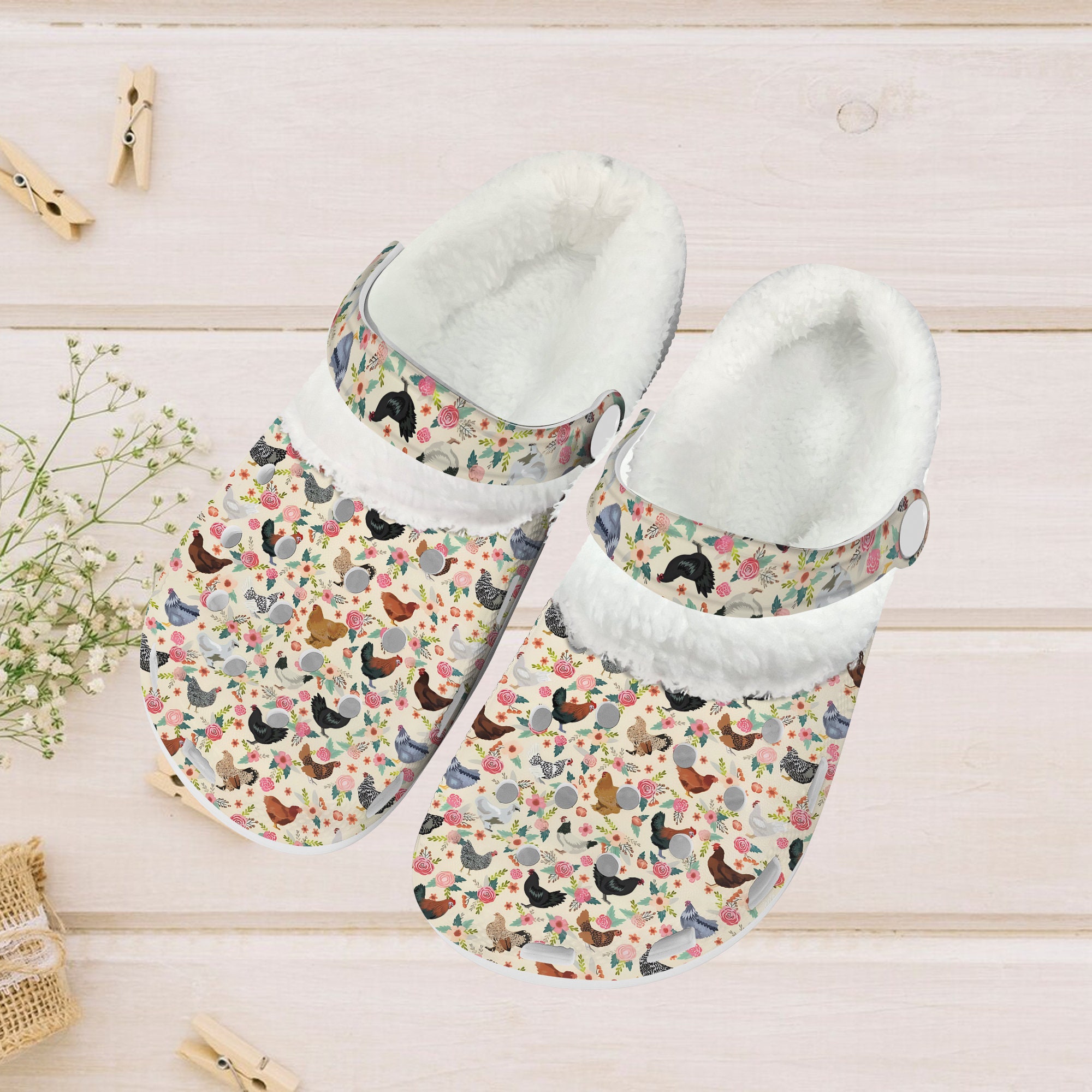 Personalized Farmer Chicken Croc,chicken Shoes, Chicken Sandals, Funny ...