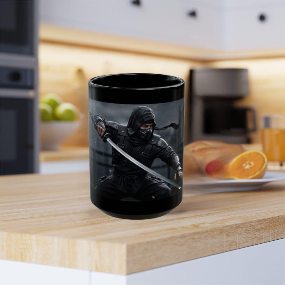 Ninja Mug Cup,ninja Mug,ninja Cup,ninja Mug Black Cup,ninja Black Mug ...