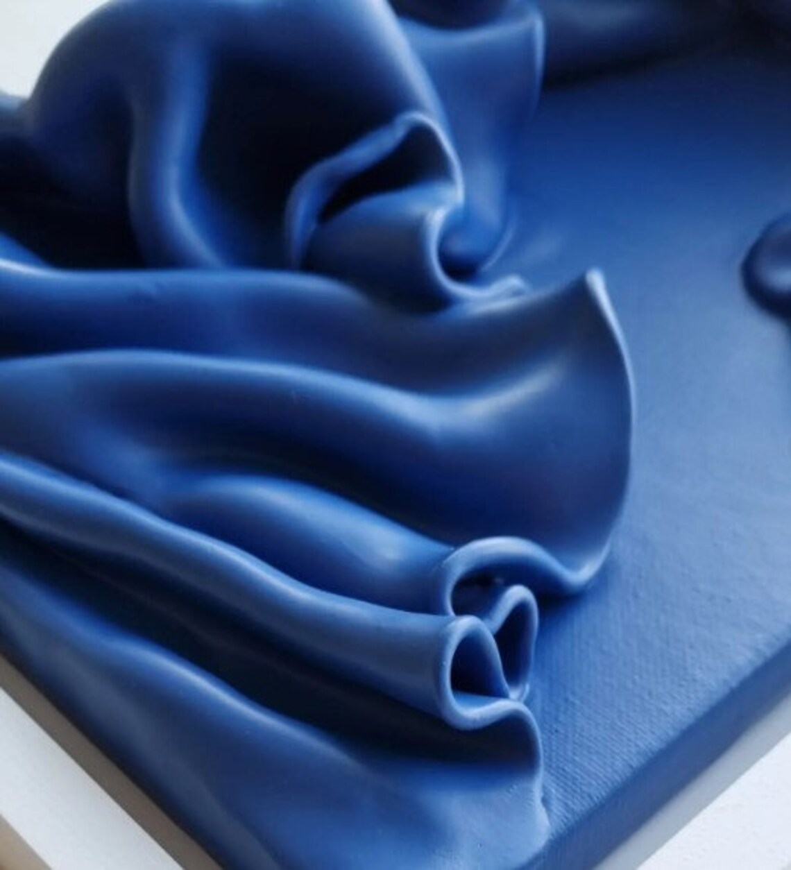 Plaster Wall Art,3d Draped Clay Effect,textured Home Decor,minimalist ...