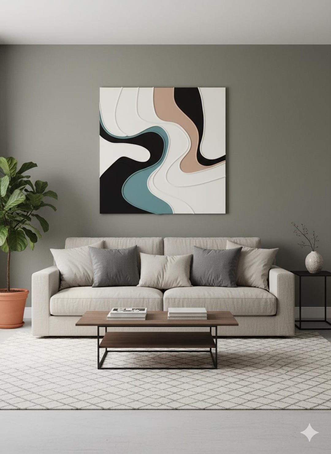 3D Relief Textured Wall Art, Colorful Abstract Sculpture Painting, 3D ...