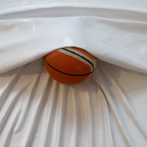 Ball Textured Wall Art, 3D Fabric Textured Wall Art, White Abstract ...