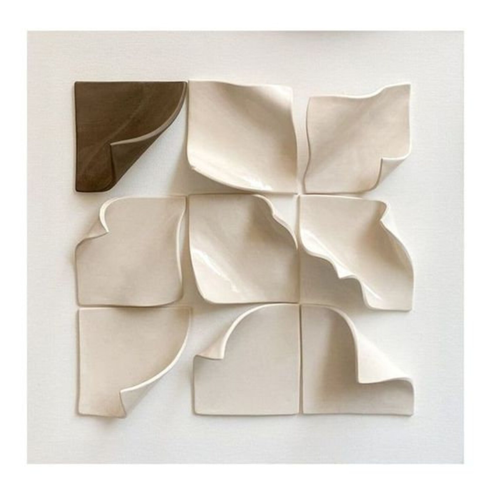 Beige 3D Textured Abstract Wall Art,beige Artwork,minimalist Abstract ...