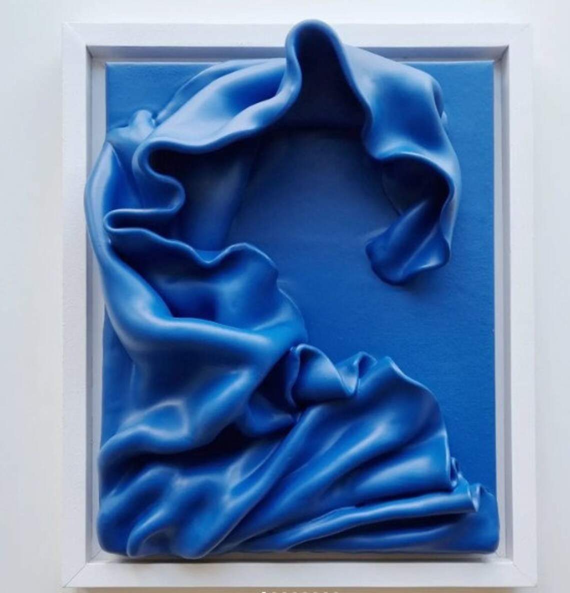 Plaster Wall Art,3d Draped Clay Effect,textured Home Decor,minimalist ...