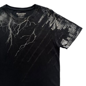Bluenotes Thunderbolt Grunge Cyber Y2K Style T-shirt - Etsy
